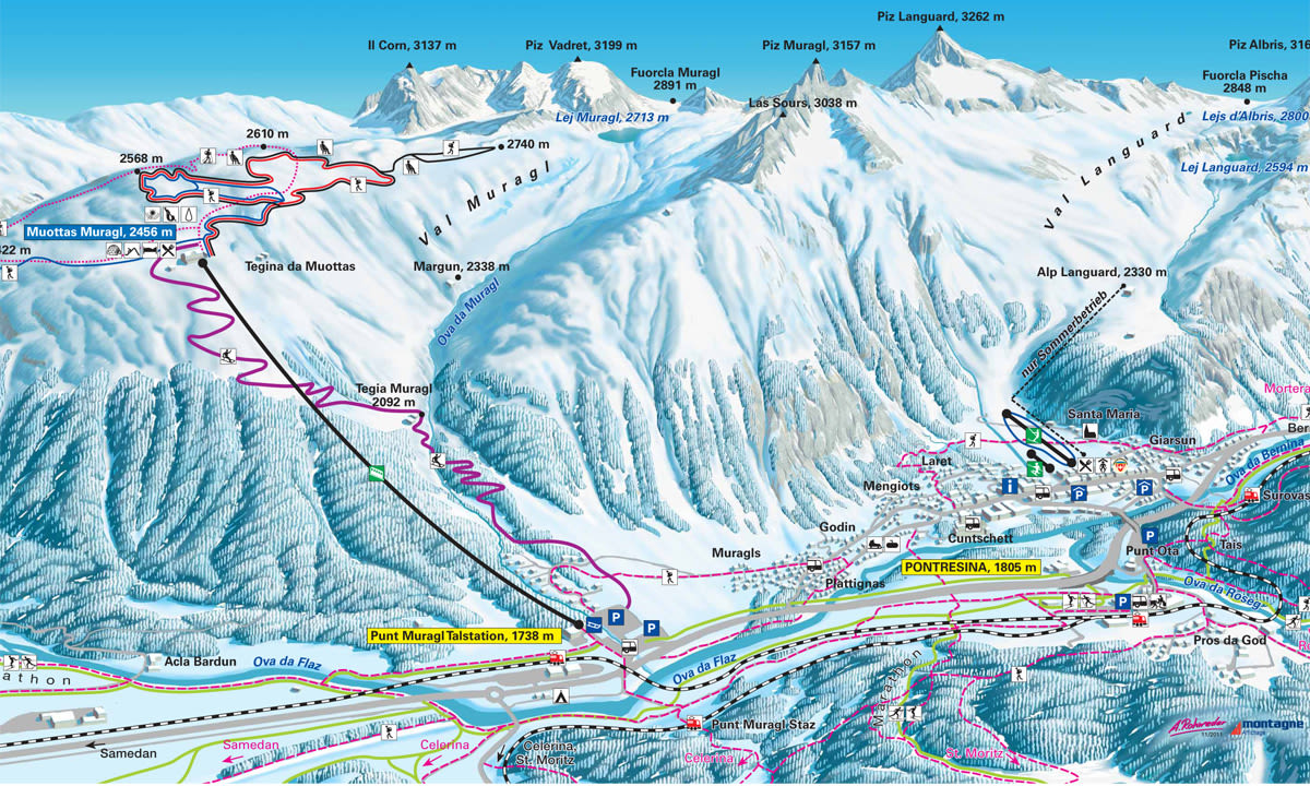 Schneebericht Samedan/Engadin: Wetter, Pistenbericht und Schneehöhe ...